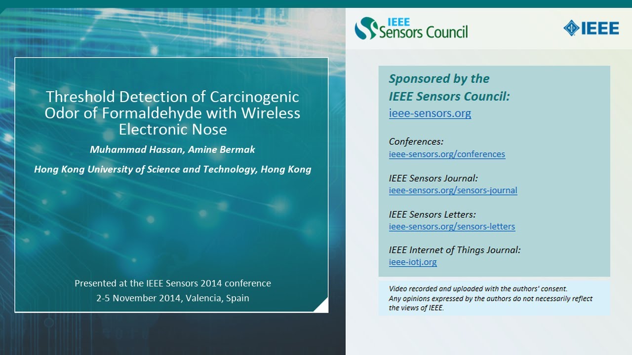 Threshold Detection of Carcinogenic Odor of Formaldehyde with Wireless ...