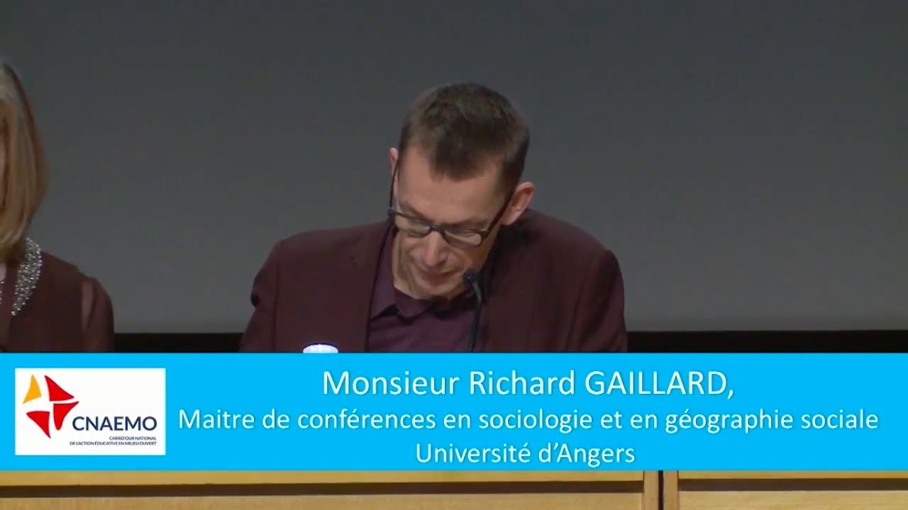 Intervention de Mr Richard GAILLARD Maître de conférence sociologie et ...