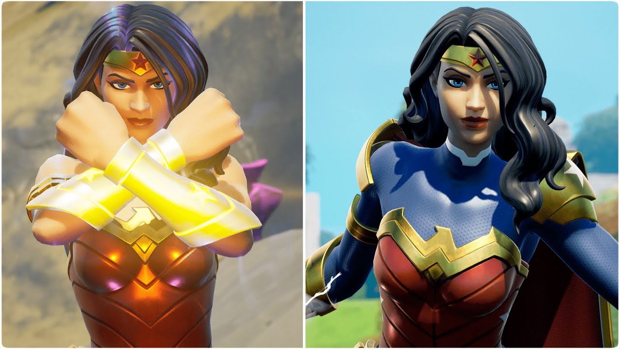 Fortnite Wonder Woman Skin Gameplay Justice League Skin Youtube