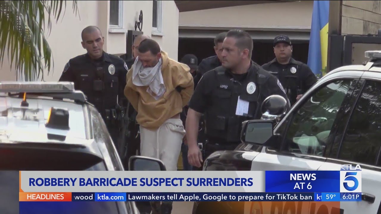 Armed robbery suspect in custody after barricading inside Culver City ...