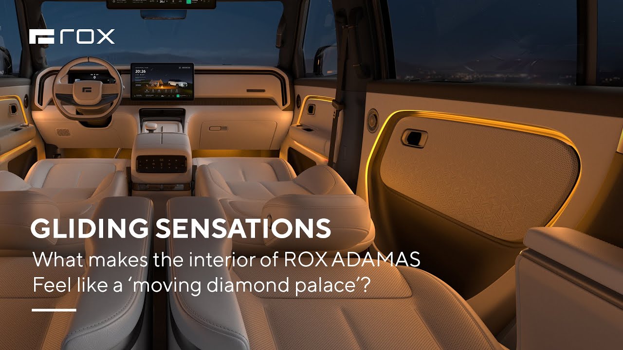 What makes the interior of ROX ADAMAS feel like a moving diamond palace ...