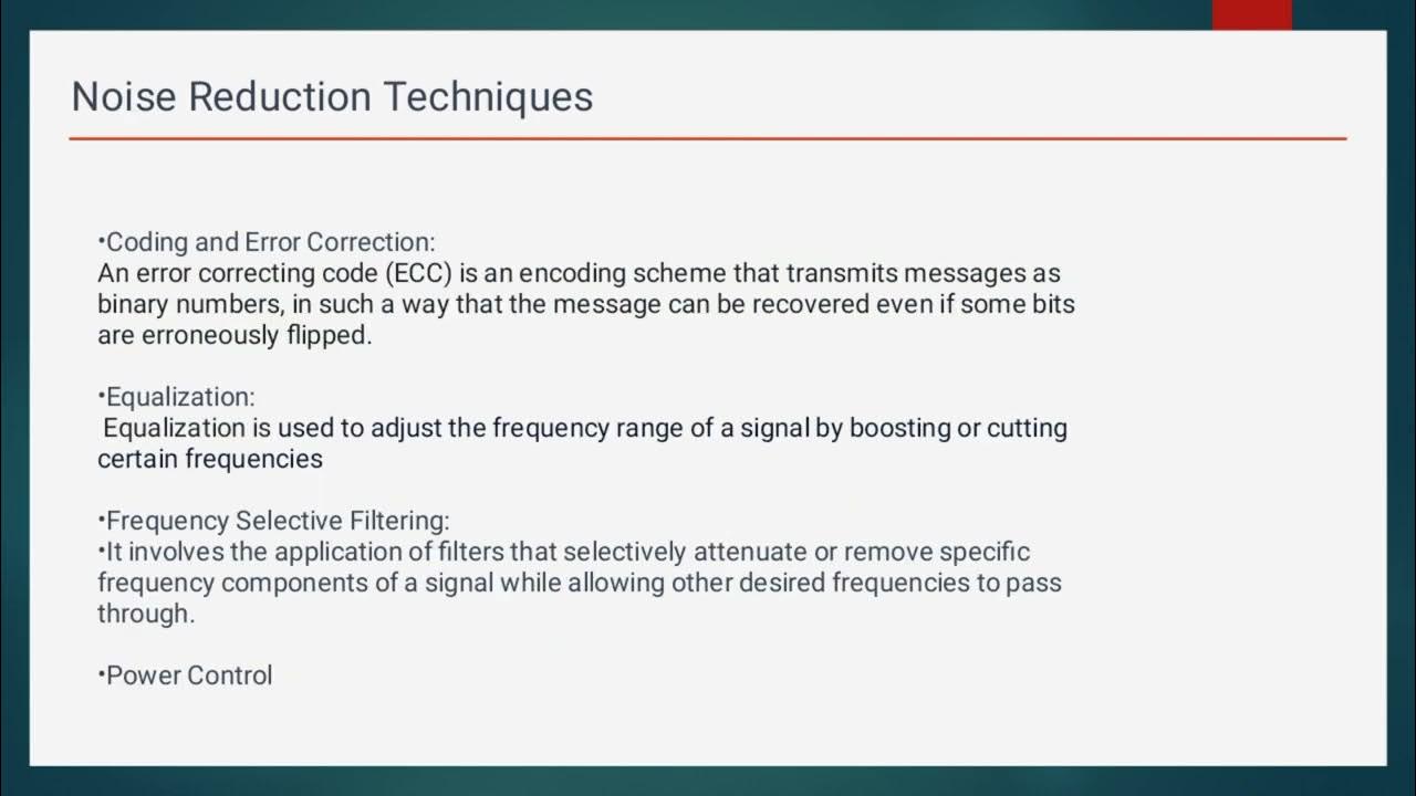 Interference and noise reduction technique. - YouTube