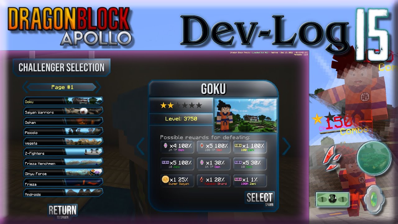 Challenger Selection, Drops, and Transformations - Dev log #15 [Dragon Block Apollo] - YouTube