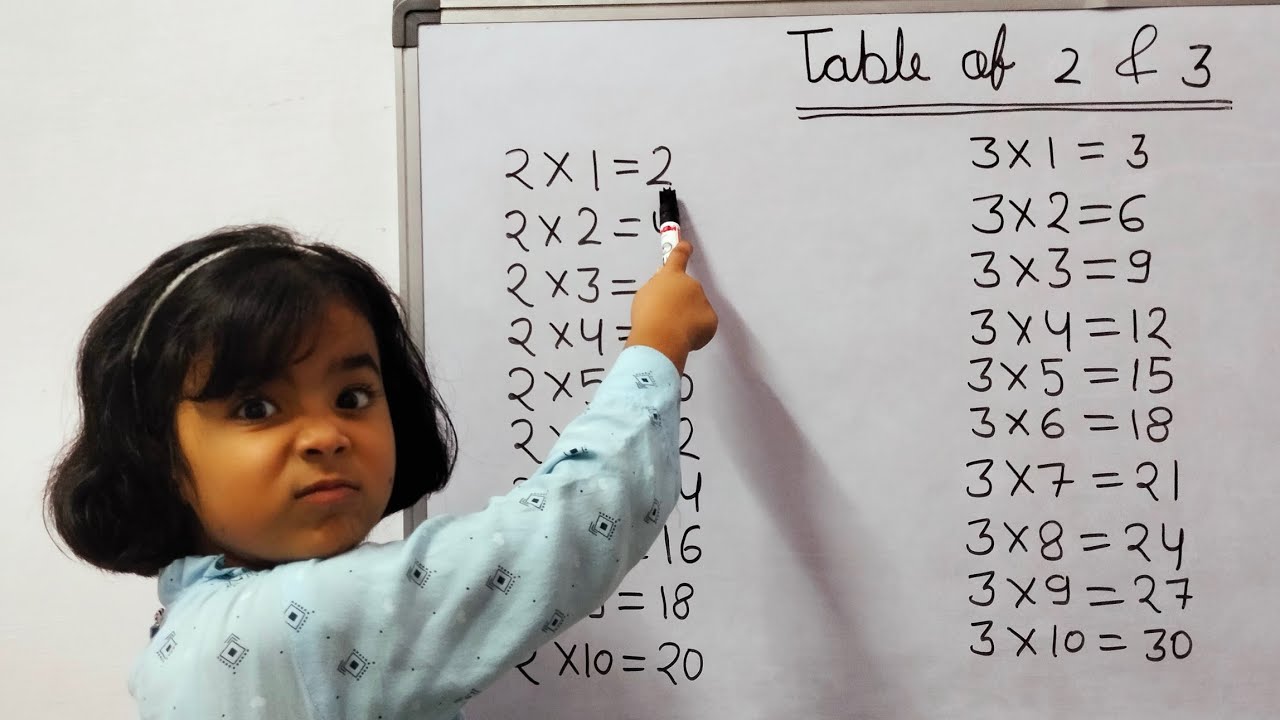 Table of 2 & 3 | 2 ki table | multiplication of 2 | multiplication of 3 ...