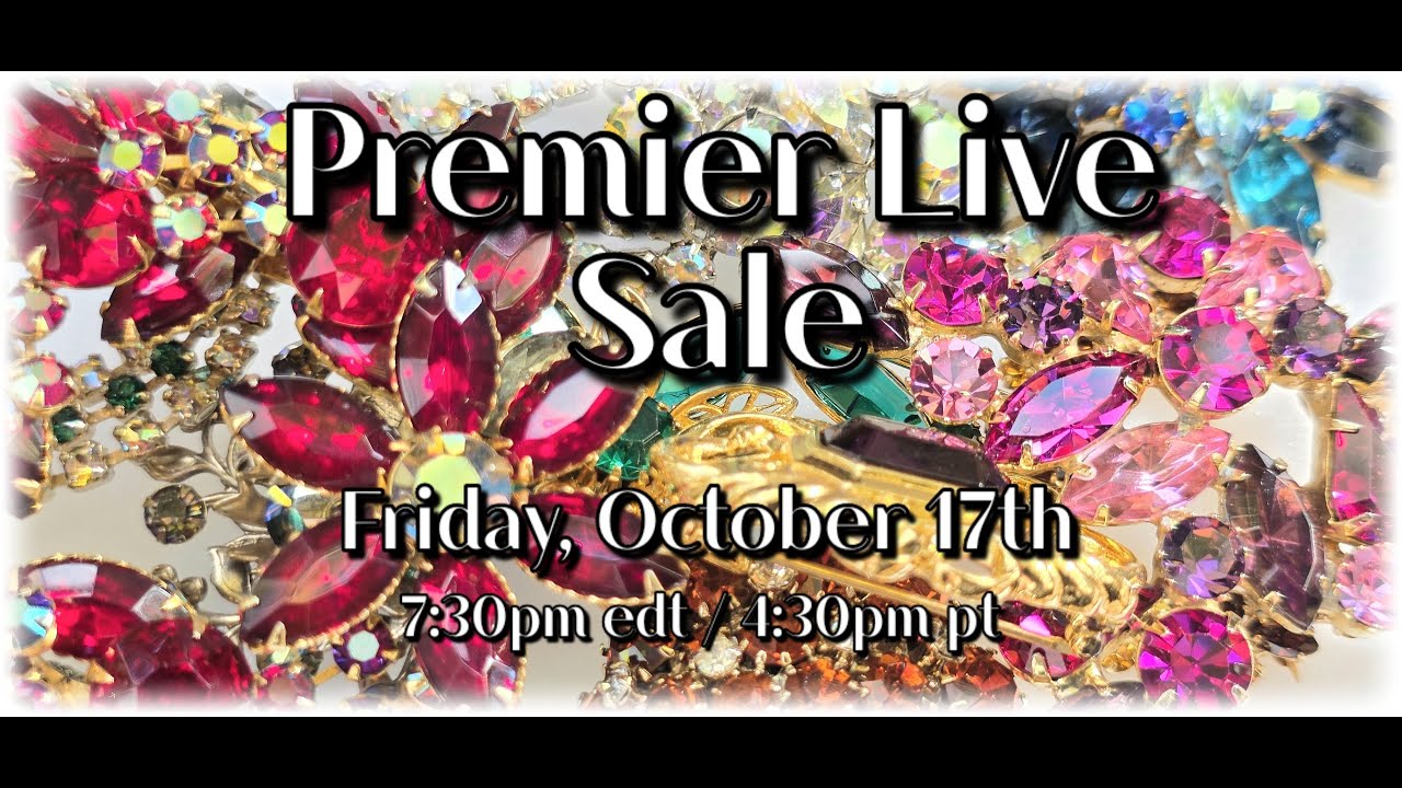 Vintage Costume & Fashion Jewlery - Premier Live Sale Video - YouTube