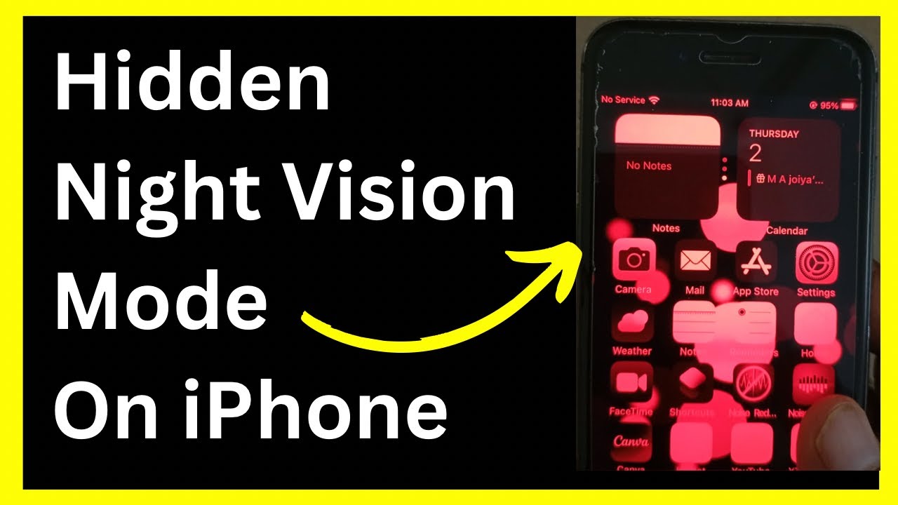How To Get Hidden Night Vision Mode On iPhone 2024 - YouTube