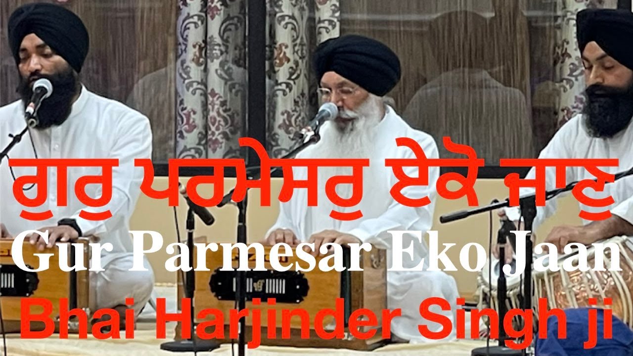 Gur Parmesar Eko Jaan (ਗੁਰੁ ਪਰਮੇਸਰੁ ਏਕੋ ਜਾਣੁ ) By Bhai Harjinder Singh ...
