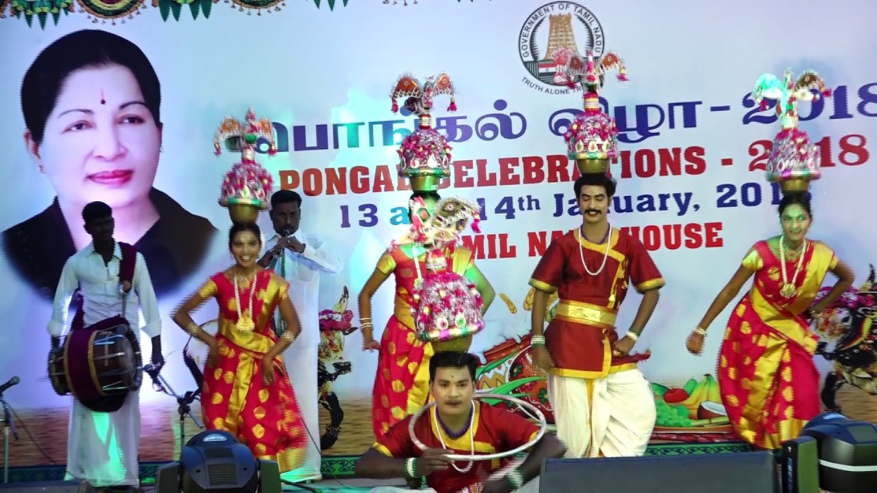 Karakattam Dance Performance on Stage|Karakattakaran |Indian Folk ...