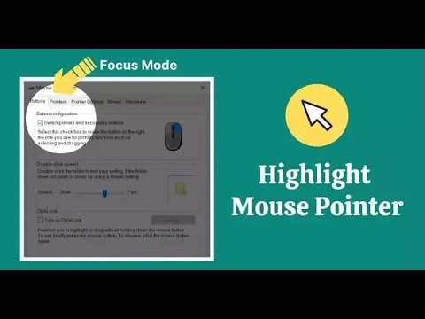 HOW TO HIGHLIGHT MOUSE POINTER IN WINDOWS 10720p - YouTube