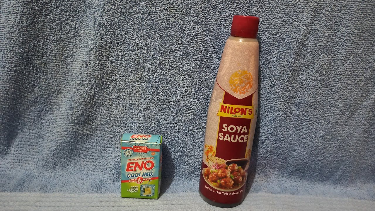Soya Sauce vs ENO Experiment | Mixing Soya Sauce Experiment and ENO ...