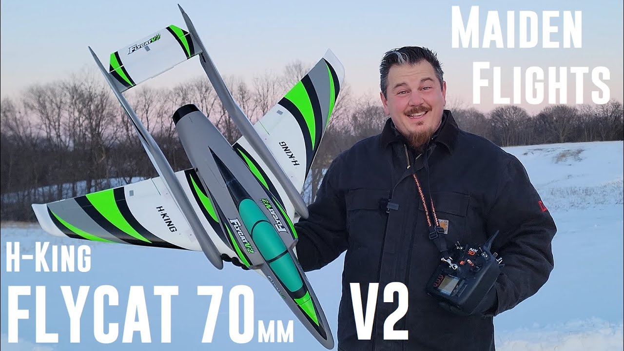 H-King - Flycat - 70mm - 6S EDF - V2 - Maiden Flights - YouTube