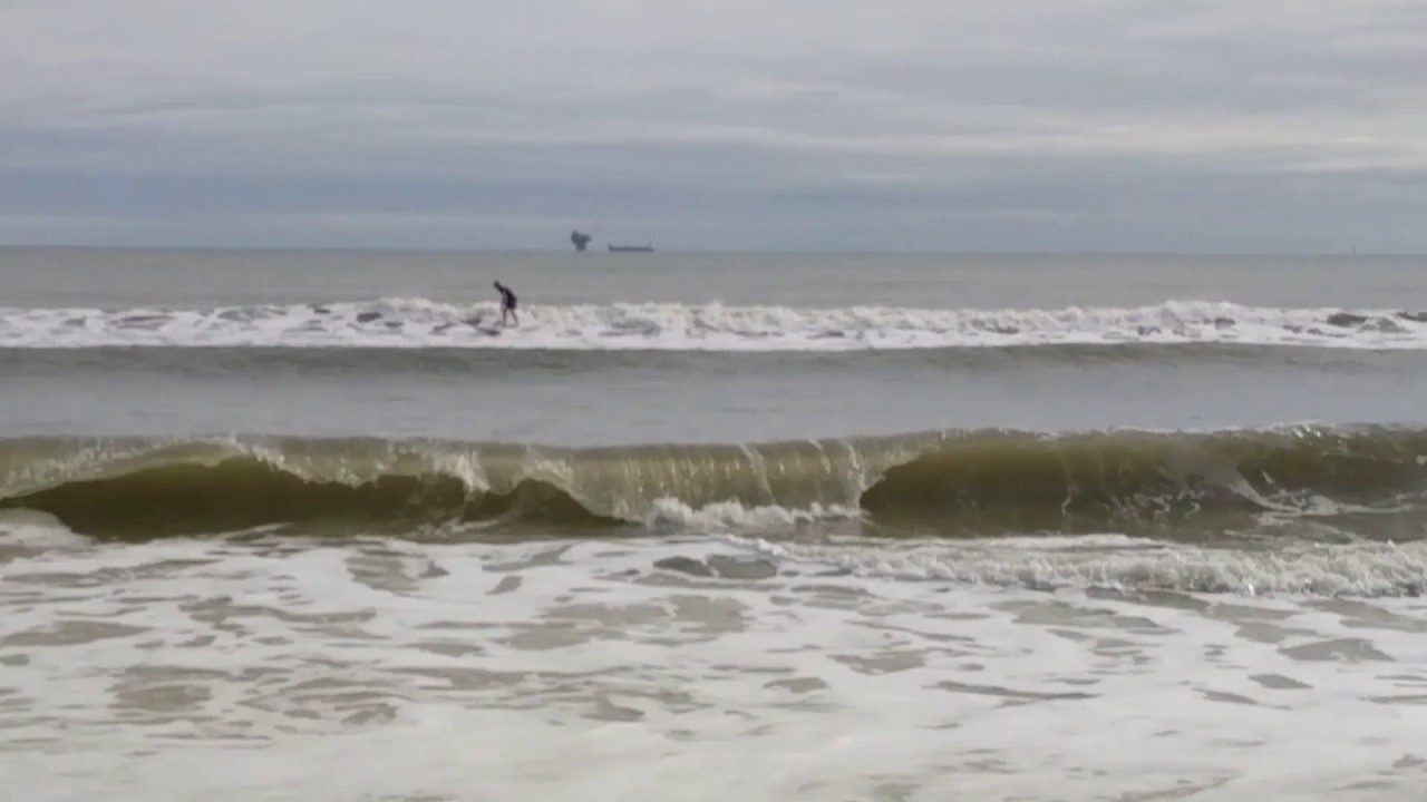 Dauphin Island Alabama Surfing March 8th 2017 Nothing like Oil Rig ...