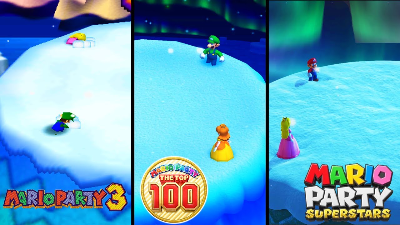 Evolution of Snowball Summit Minigames in Mario Party (2000-2021) - YouTube