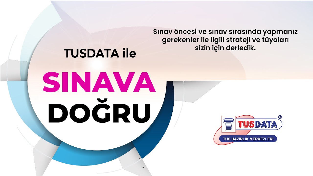 TUS Sonbahar 2024 - TUSDATA İle Sınava Doğru - YouTube