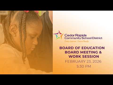 Board of Education Board Meeting & Work Session - February 23, 2026