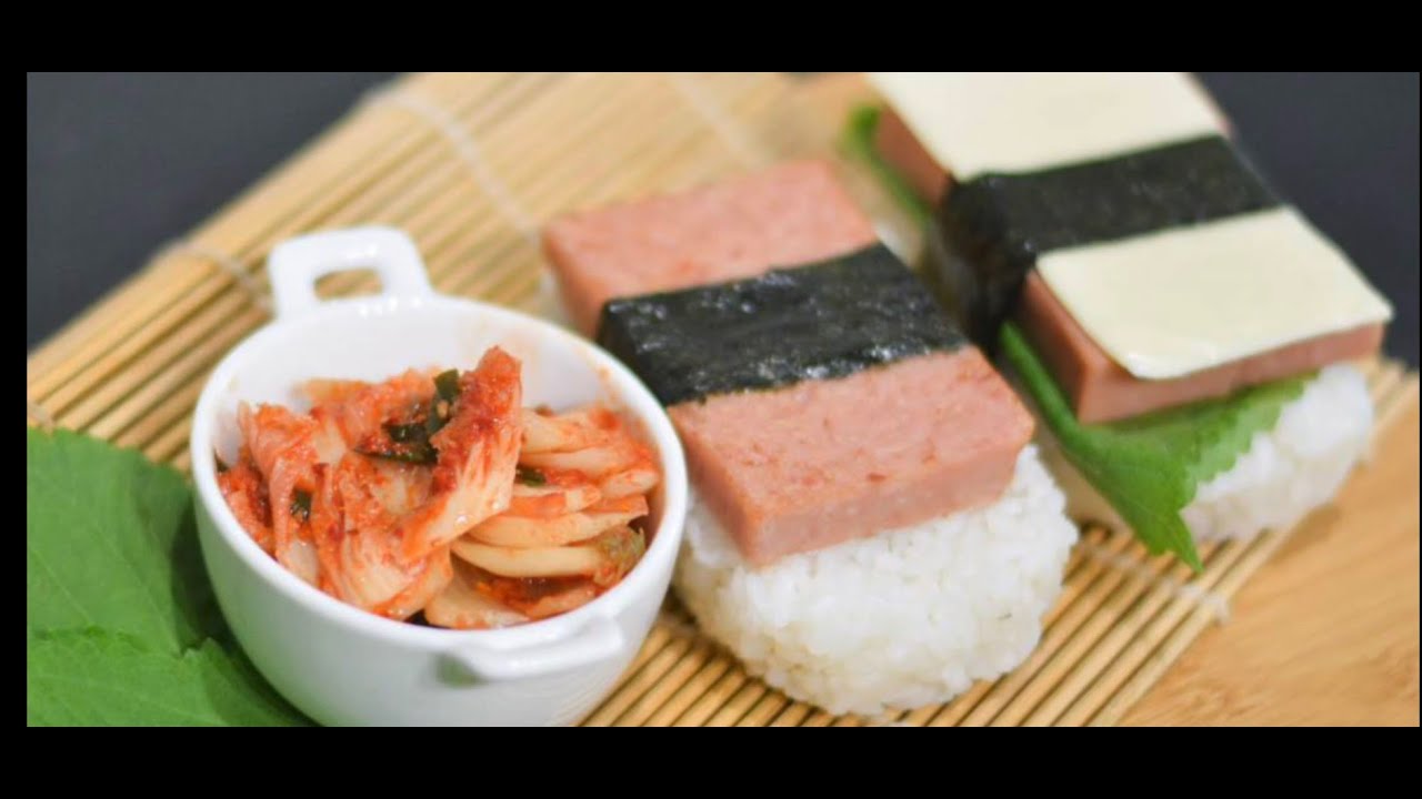 ทำคิมบับง่ายๆได้ที่บ้าน ชวนเด็กๆทำก็สนุก !! ( Gimbap with Korean ham ...