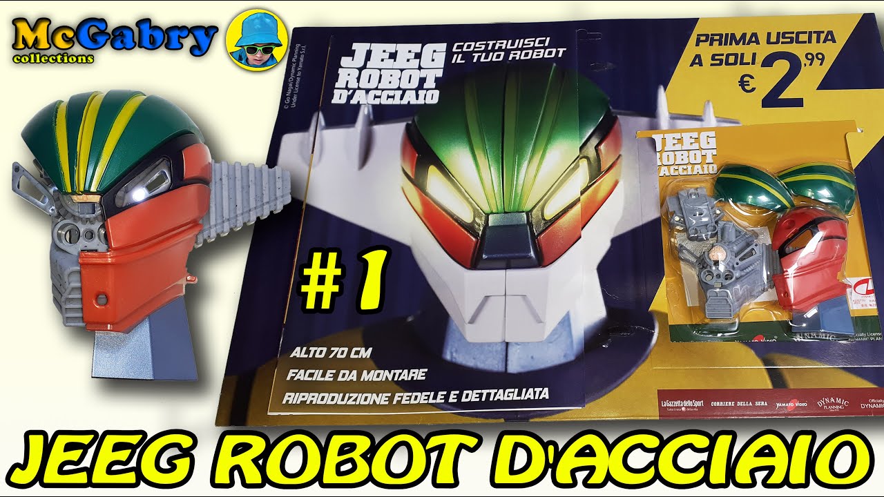 JEEG ROBOT D'ACCIAIO #1 DA COSTRUIRE-MONTAGGIO TESTA CON LED PRIMA ...