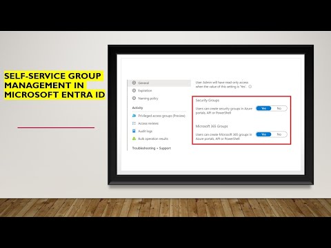 Setup Self-Service Group Management in Microsoft Entra ID - YouTube