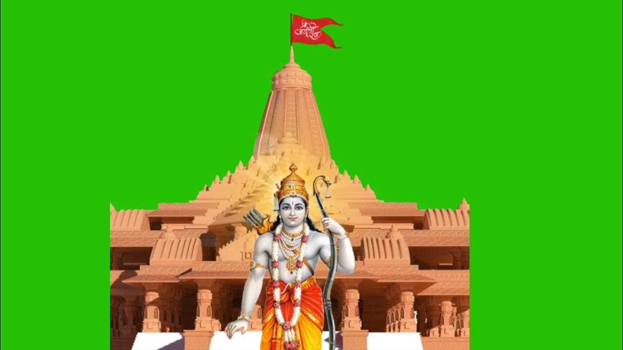 copyright free | Ram ji green screen | shree Ram mandir green screen | #ram #shreeram # ...