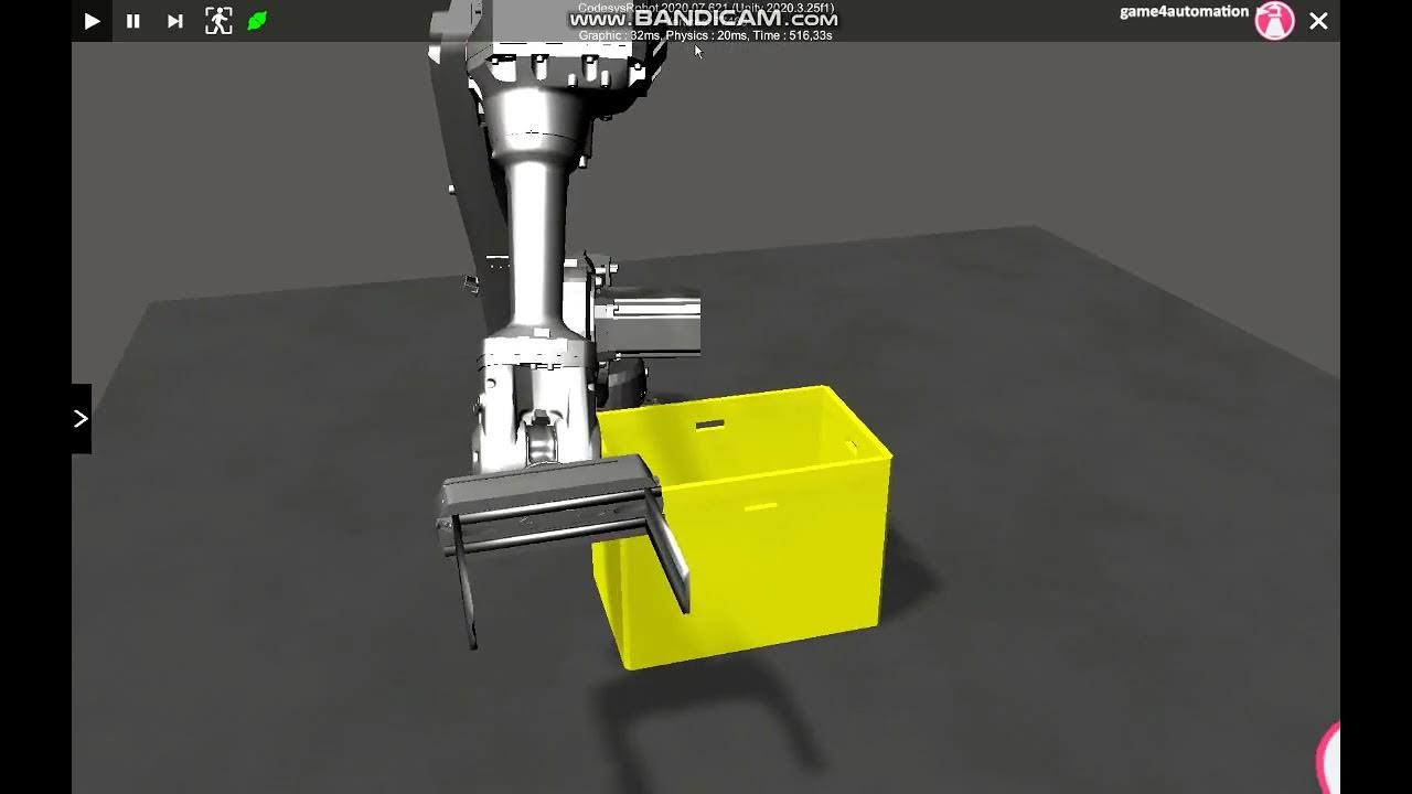 codesys 6 DOF robot without softmotion Raspbery Pi - YouTube