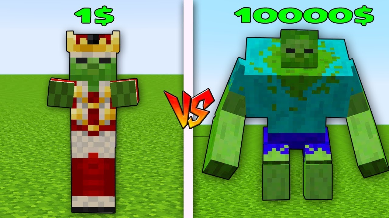 ZOMBIE 1$ SO VỚI ZOMBIE 10 000$ | CÁCH ĐỂ CÓ ZOMBIE MẠNH NHẤT (Channy ...