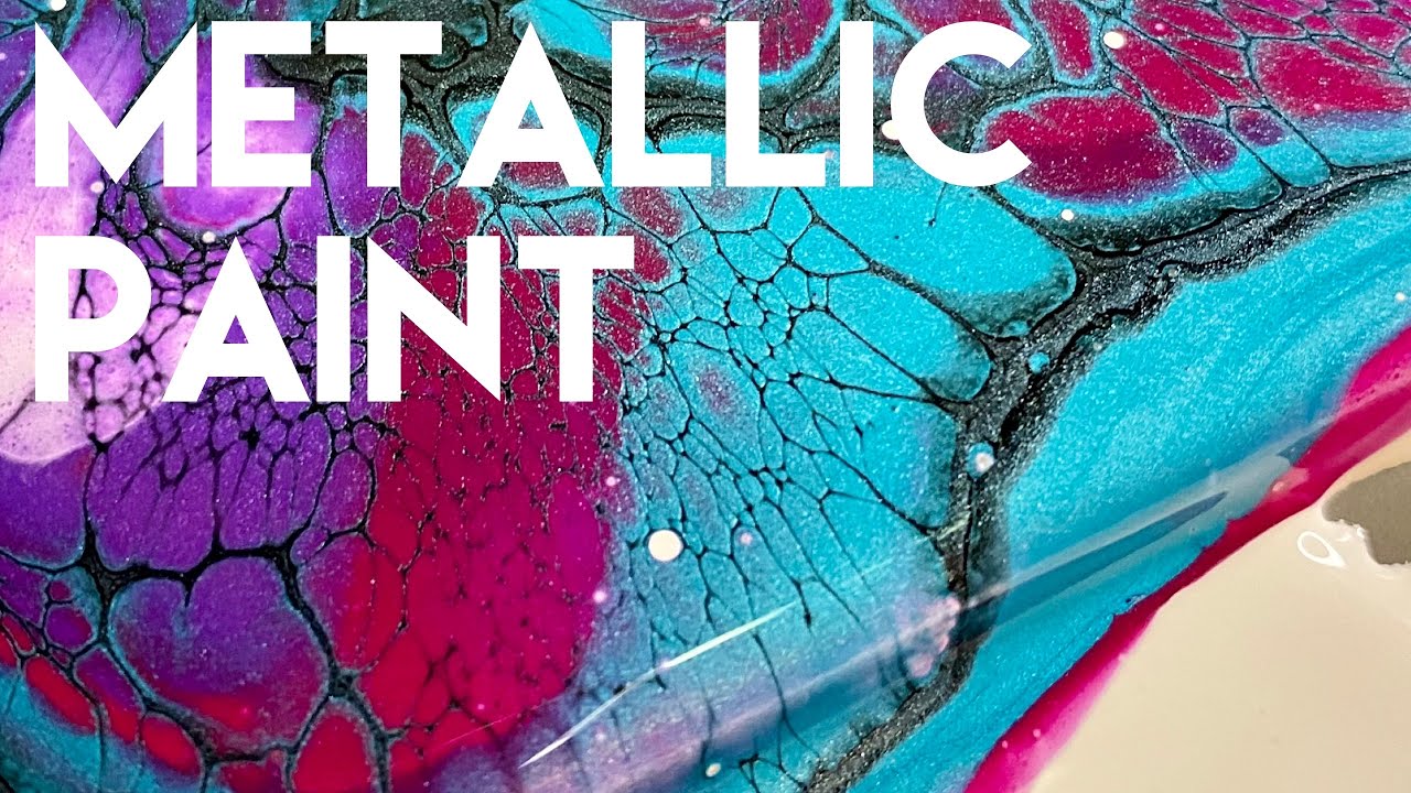 46. Metallic paint - Irridescent paint - Shimmer - Fluid Art - Bloom ...