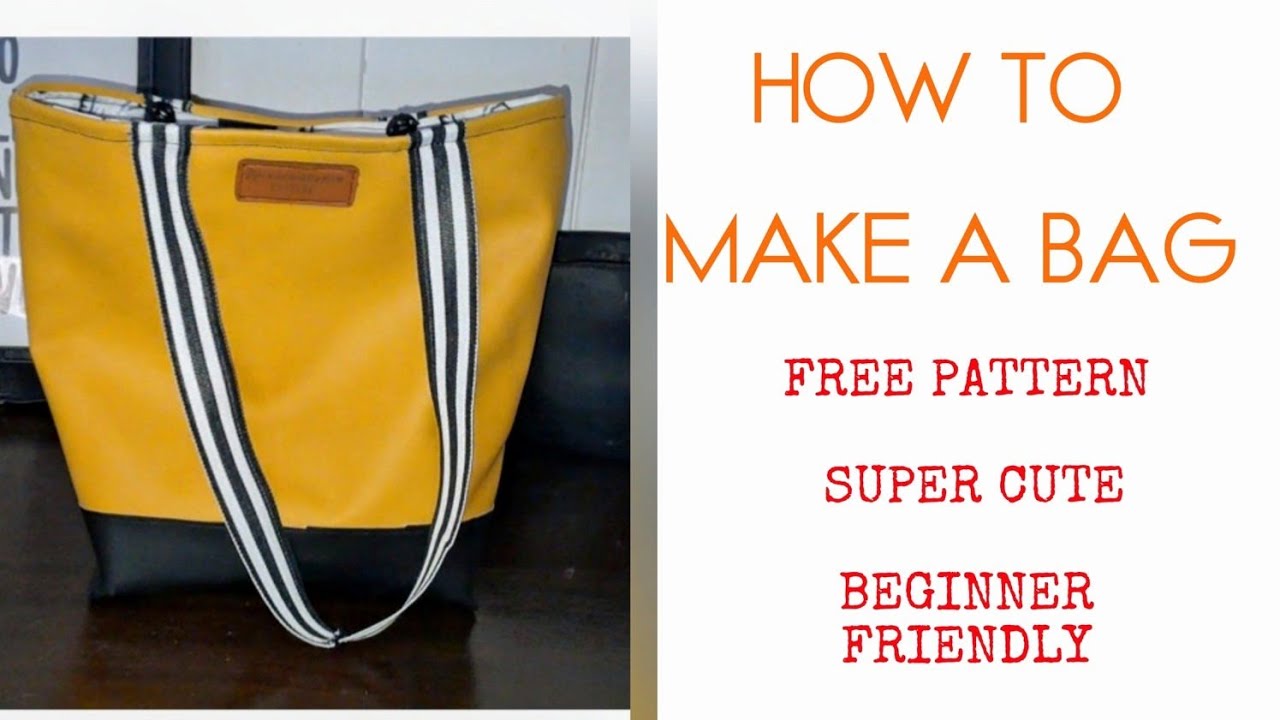 Step-by-step FREE tote bag tutorial | FREE PATTERN | Beginner-friendly ...