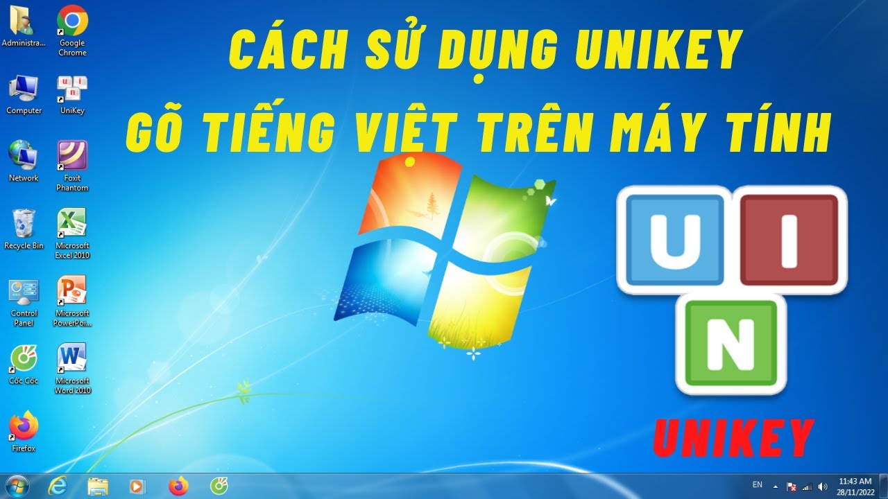 Cách sử dụng UniKey để gõ Tiếng Việt trên Máy Tính - YouTube
