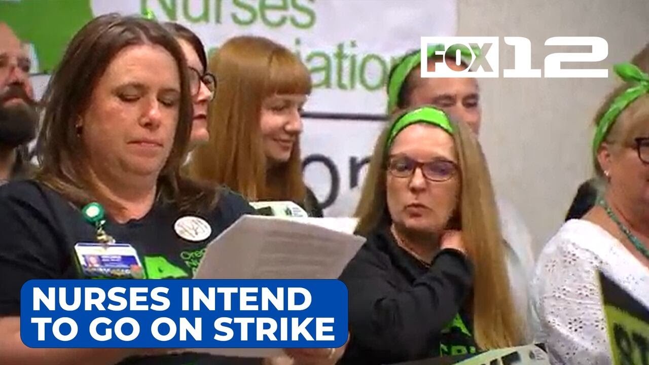 Thousands of Providence Oregon nurses announce 3-day strike - YouTube