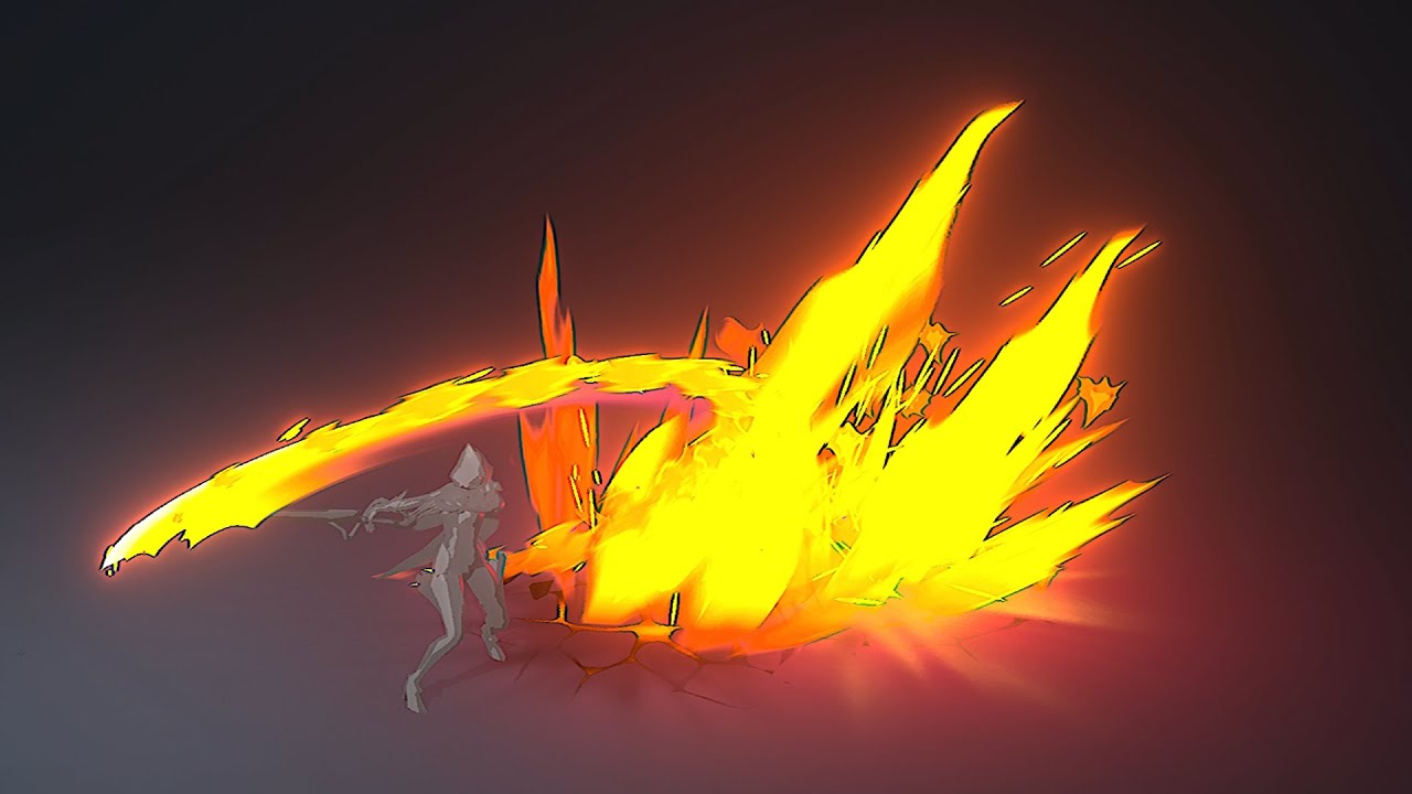 Game VFX - Fire Slash - YouTube