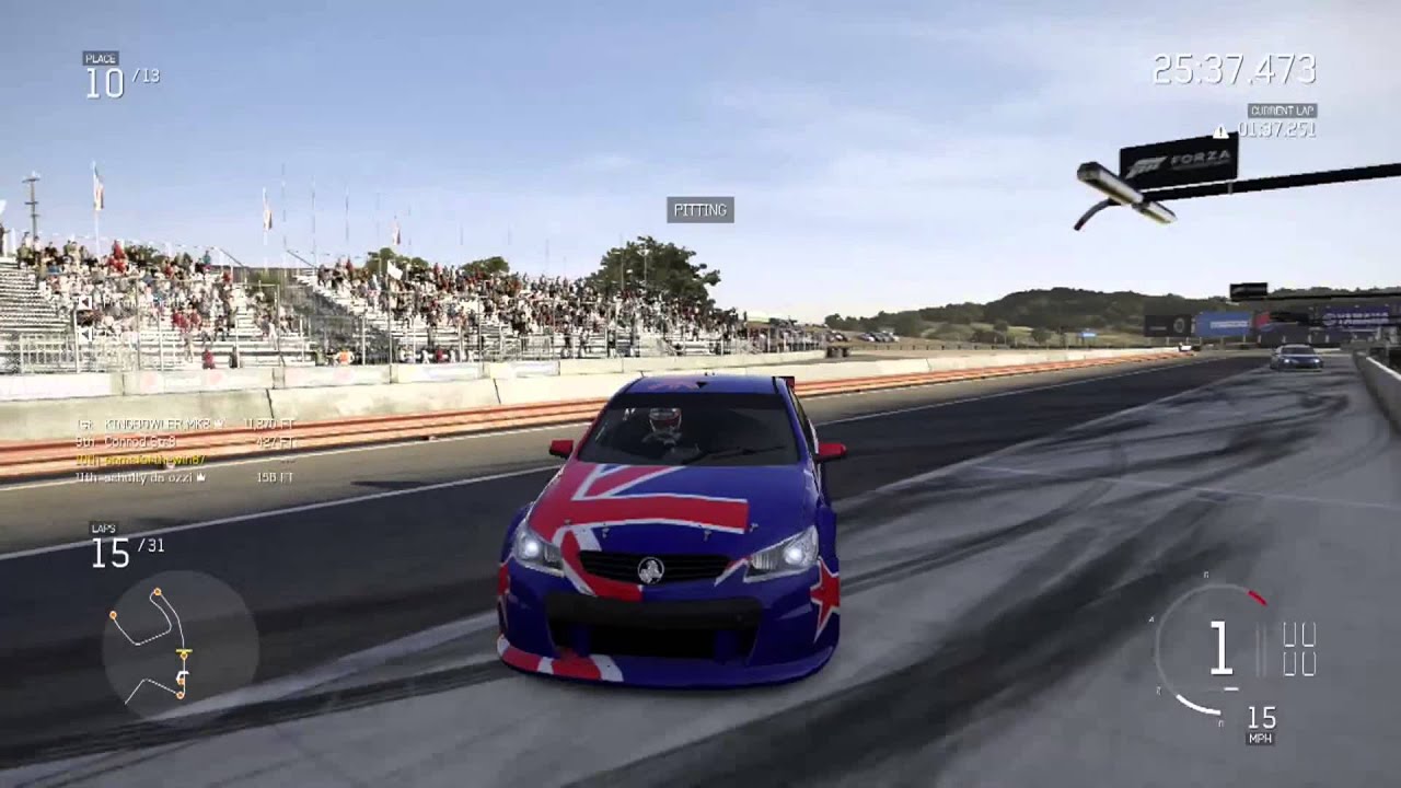 Forza 6 Xbox Racing League V8s: Round 1: Leguna Seca - YouTube