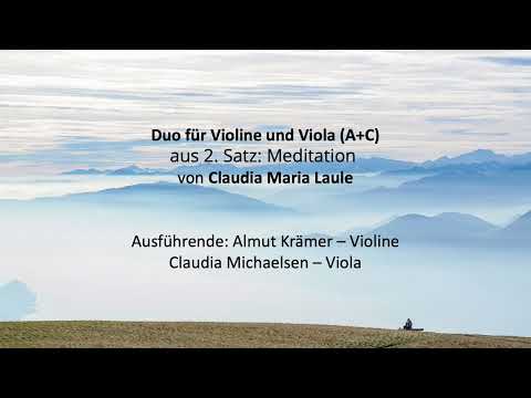 C. M. LAULE Duo für Violine und Viola/Duet for Violin and Viola - Bewegungen/Movements (aus 2. Satz)
