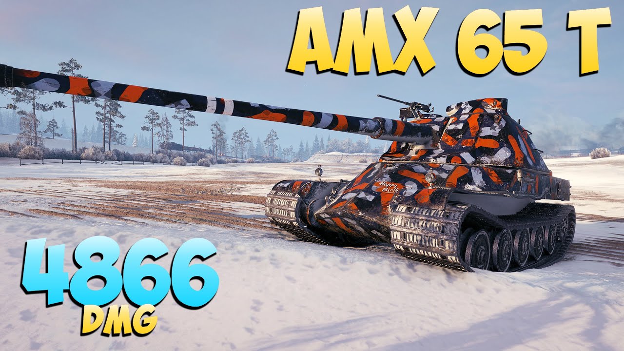 AMX 65 t - 2 Kills 4.8K DMG - Arcade! - World Of Tanks - YouTube