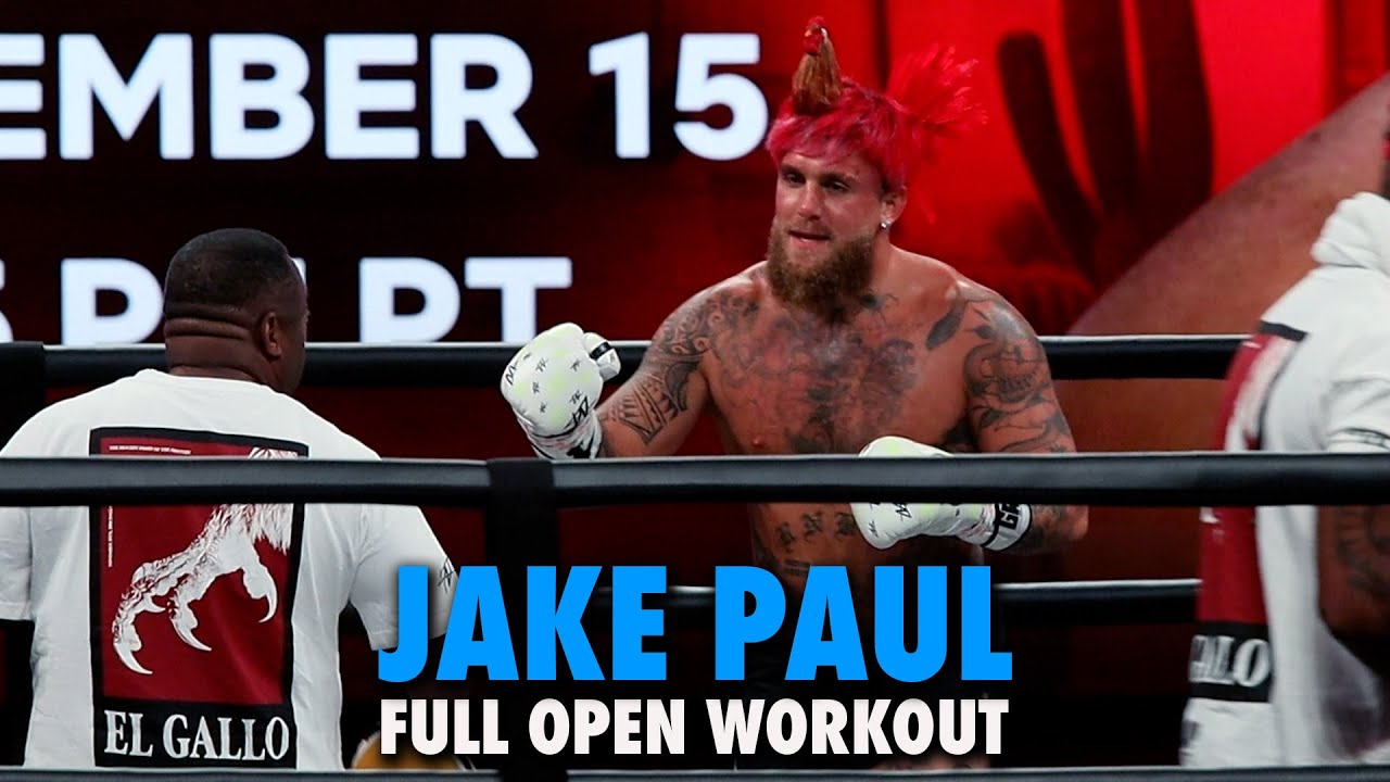 Jake Paul Promises Knockout of Mike Tyson at Open Workouts | Paul vs ...
