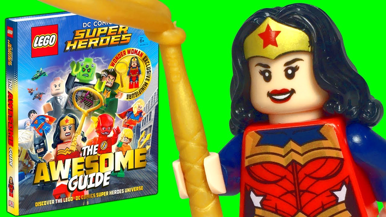 EXCLUSIVE LEGO Wonder Woman Minifigure in DC Super Heroes Awesome Guide ...