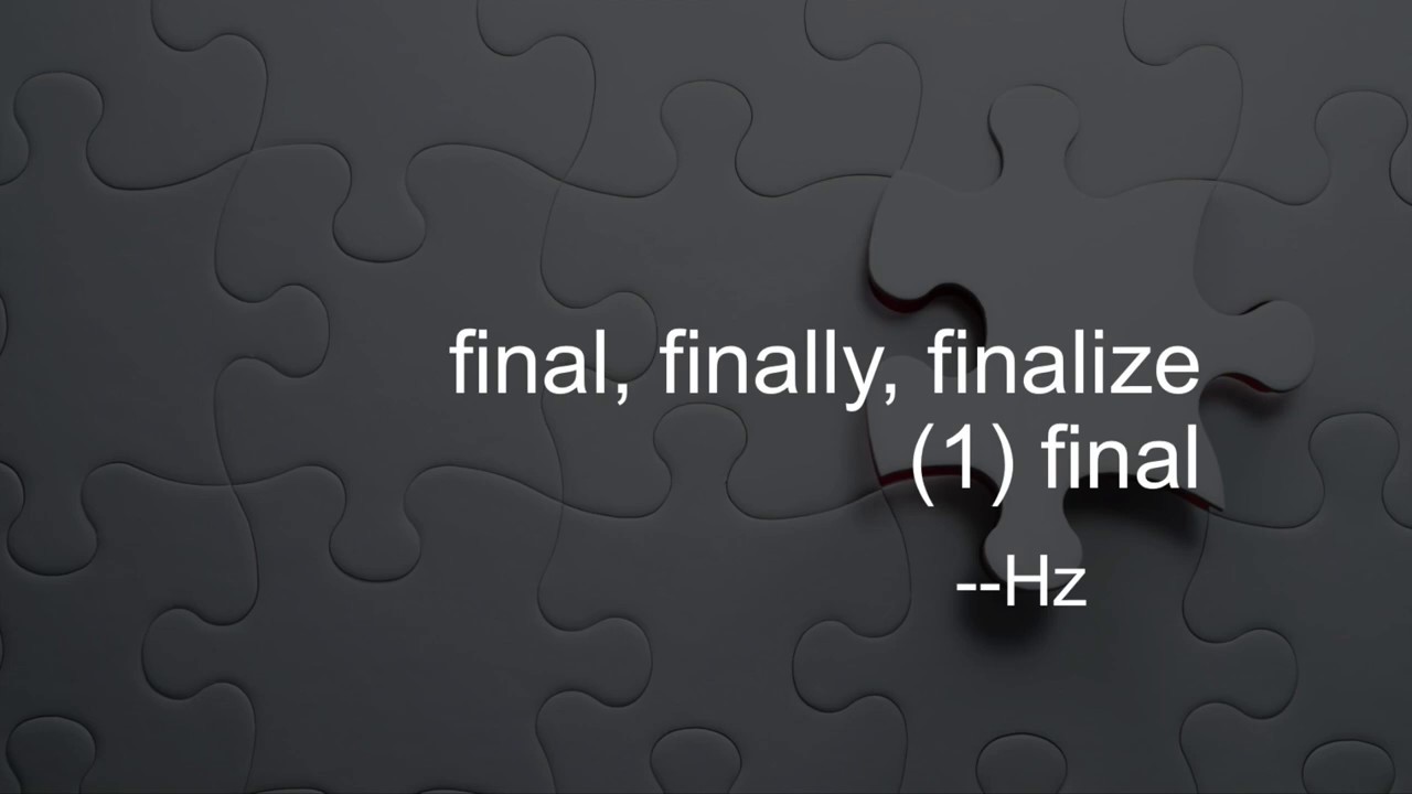 Java 23 Java final finally finalize final Java java-23-java-final-finally-finalize-final-java