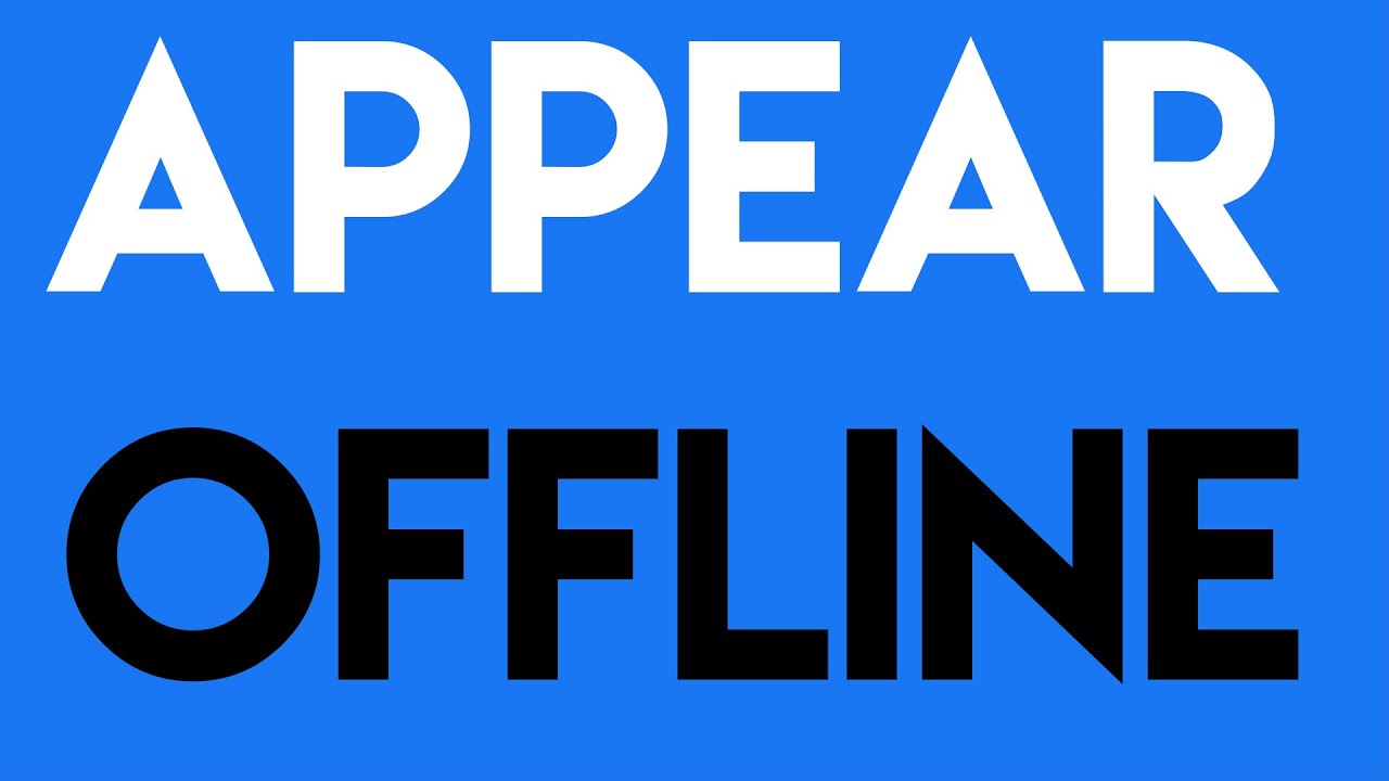 How to Appear Offline on Facebook - YouTube