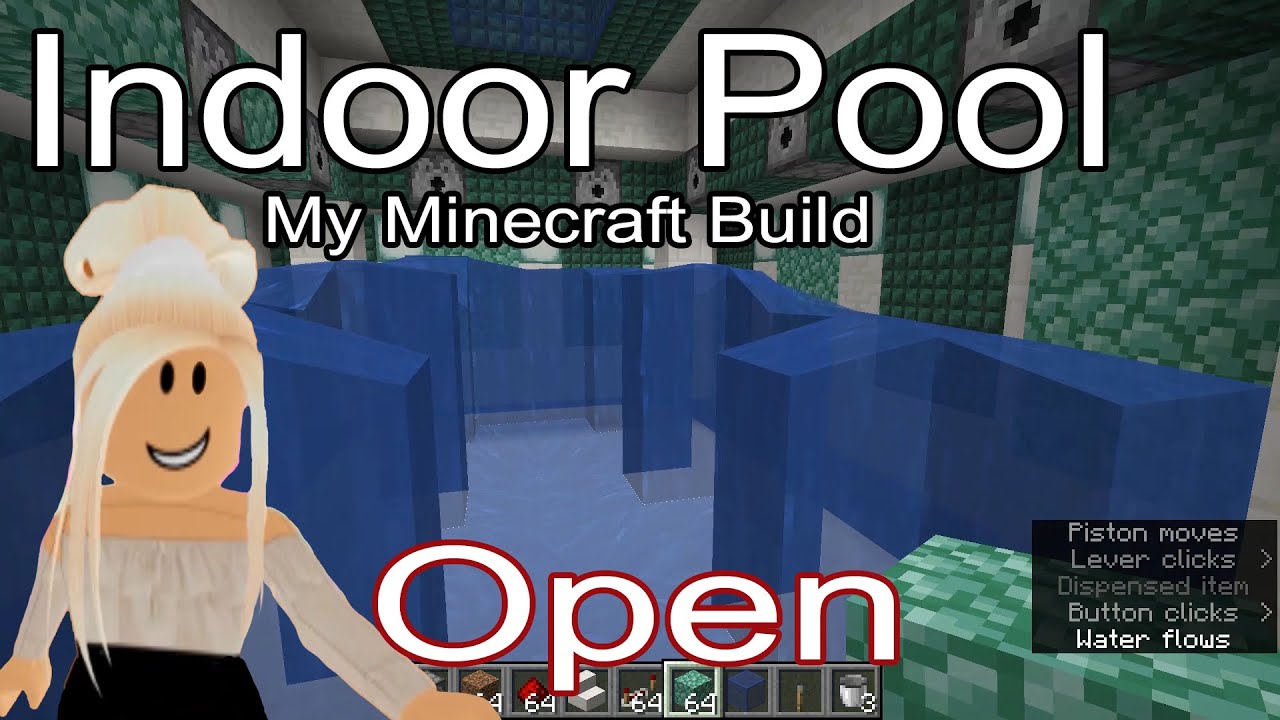 Indoor Pool | #Minecraftbuilds | Minecraft Tutorial | #minecraft | Bath ...