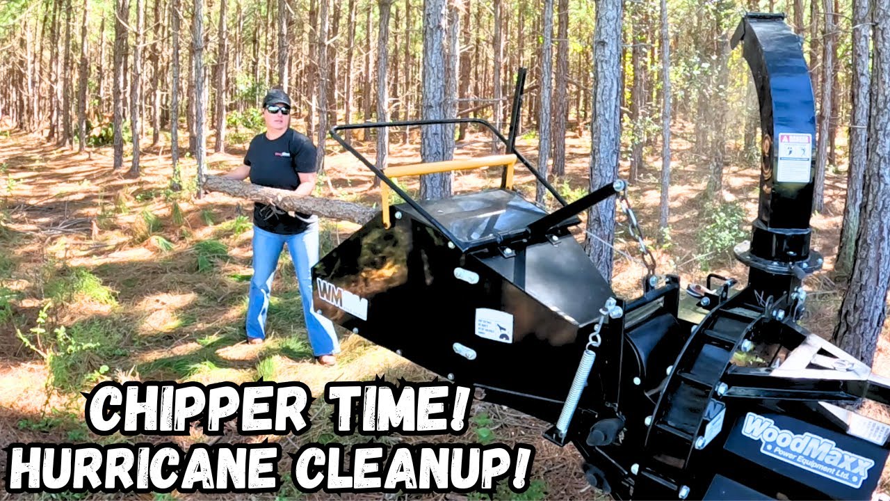 Chipper Time! Hurricane Cleanup Continues! - YouTube