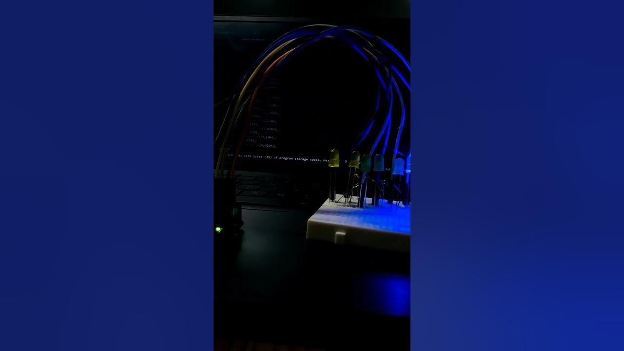 Multiple Led Lights Blinking Using Arduino Uno Arduino Arduinoproject Coding Arduinoide