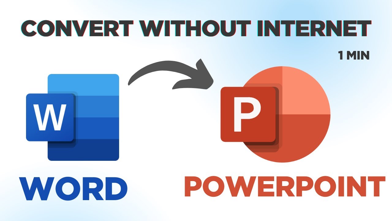 How to Convert Microsoft Word to PowerPoint Presentation | Word to ...
