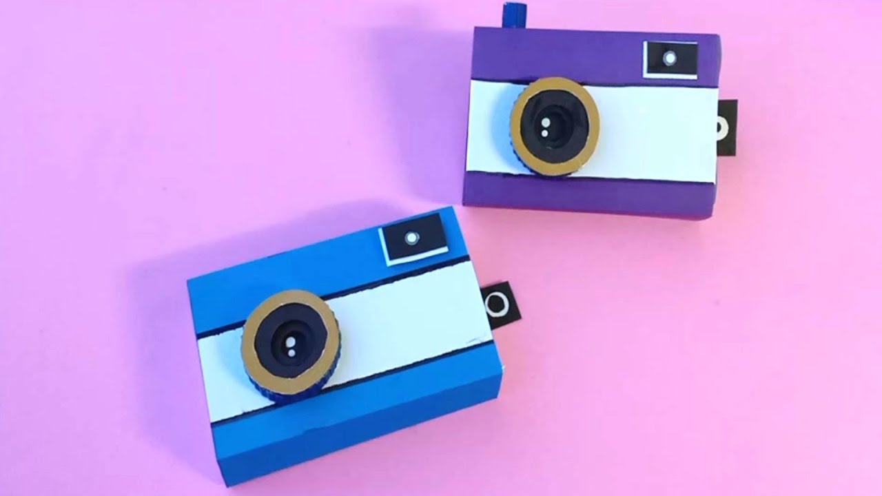 Easy way to make Paper Camera / Paper Crafts Idea - YouTube