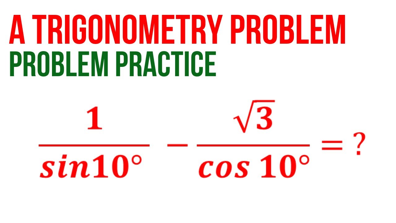 A Trigonometry Problem I OLYMPIAD I SAT I MCAT I Xth I GRE I Pre-Math I ...