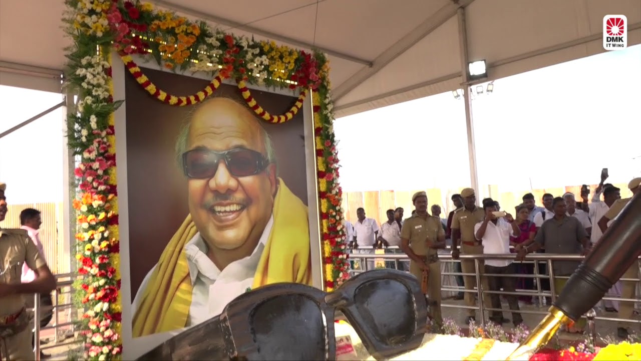 DMK IT Wing Secretary PTR Palanivel Thiaga Rajan paid tributes in ...