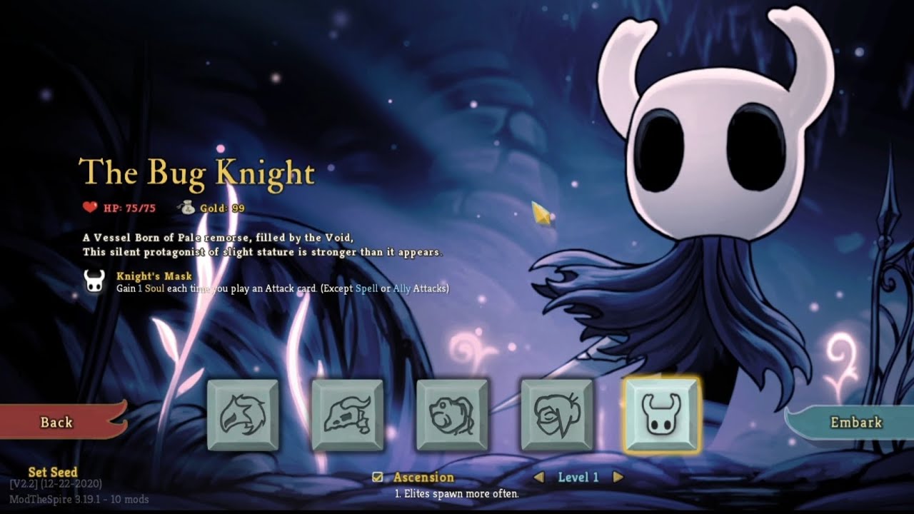 Slay the Spire Mods: The Bug Knight in Hollownest - YouTube