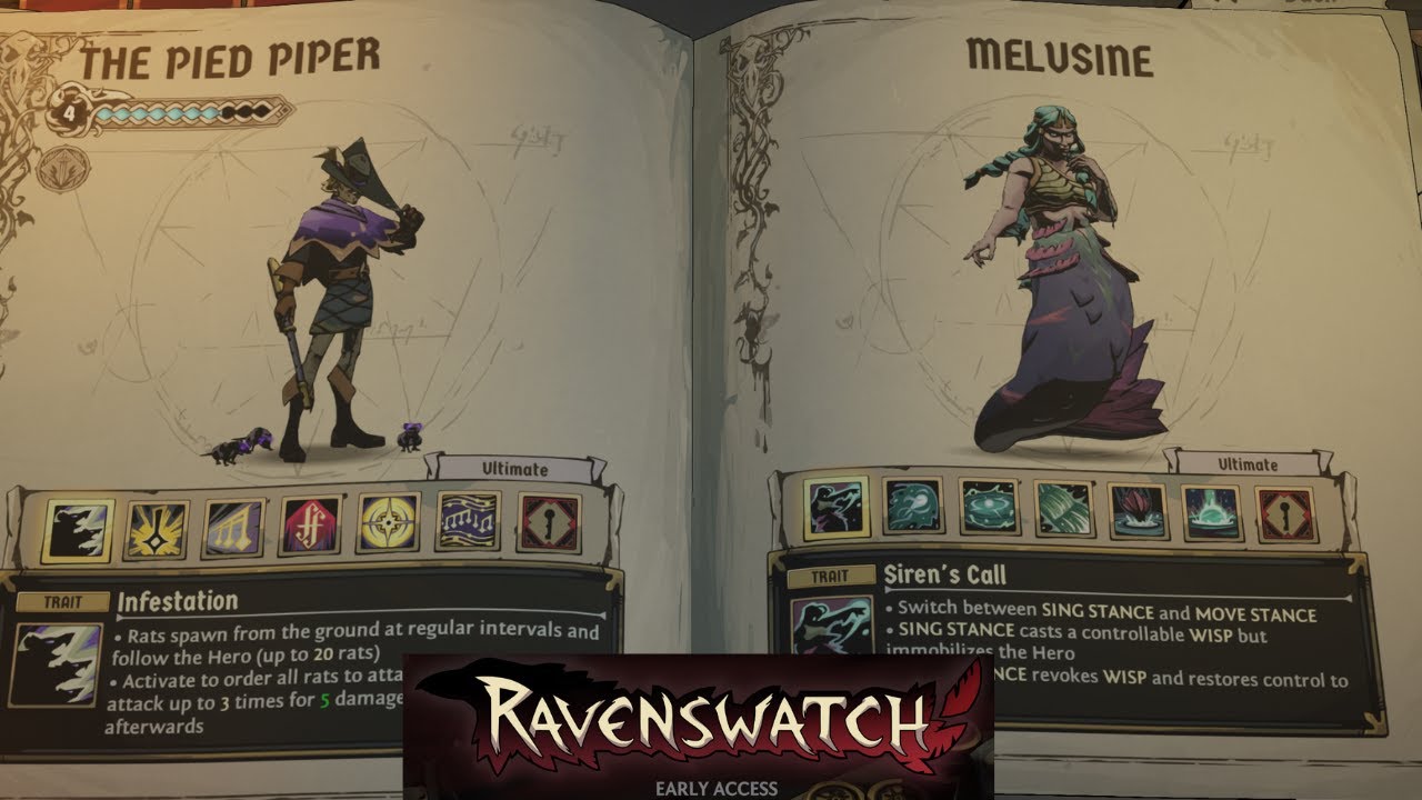 Ravenswatch - Coop - The Pied Piper / Melusine (Mermaid) - YouTube