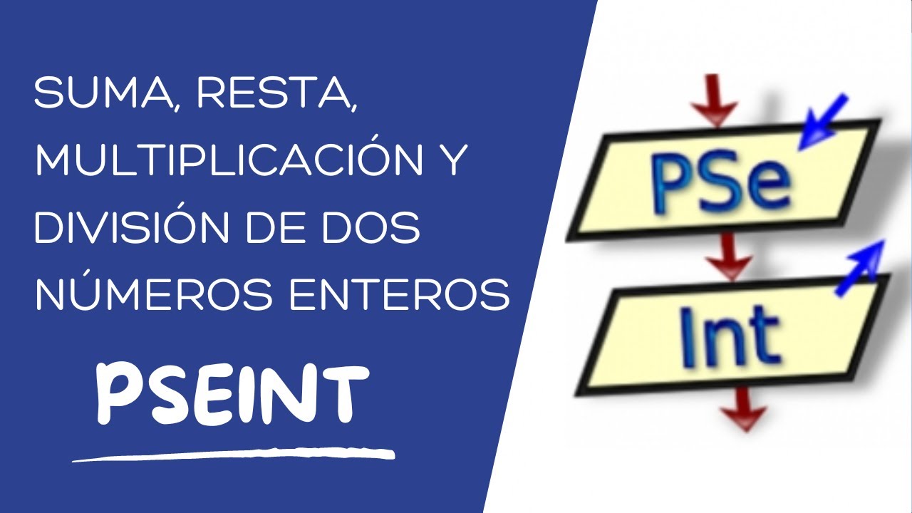 Algoritmo / Suma, resta, multiplicación y división de dos números ...