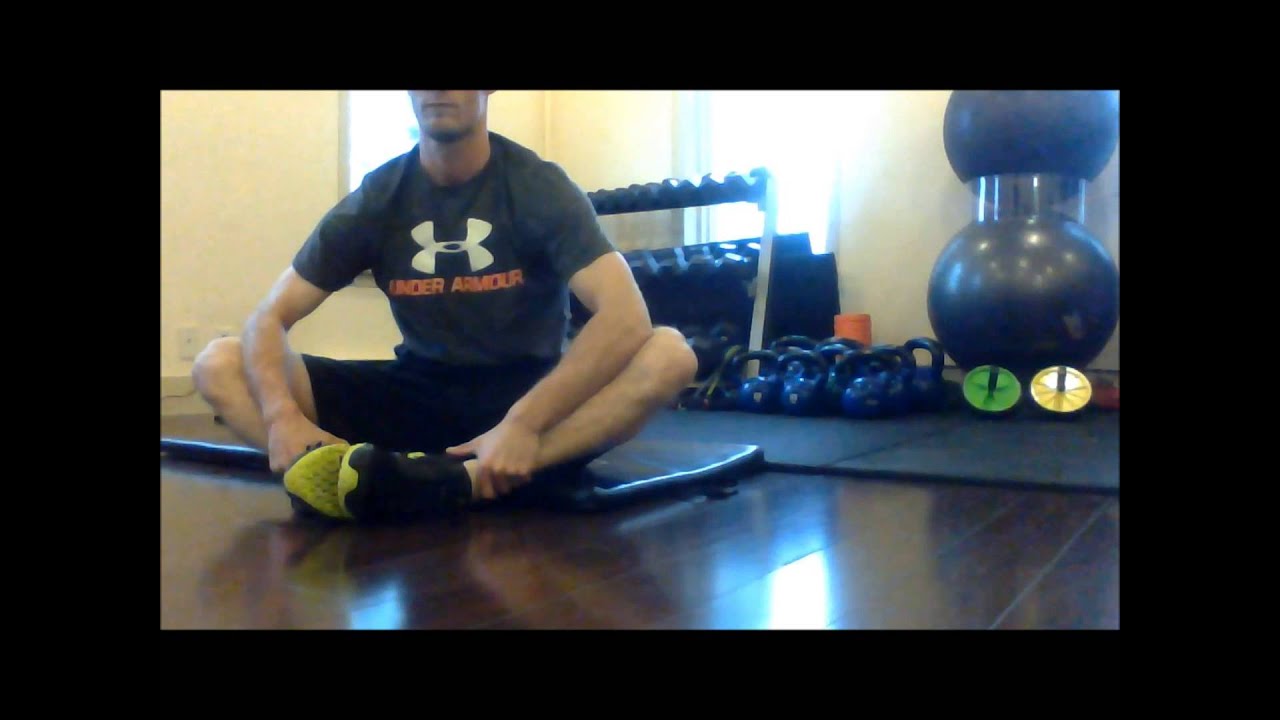 Seated "Butterfly" Groin Stretch - YouTube