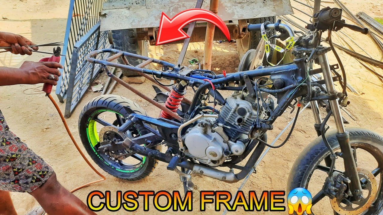 NEW CUSTOM FRAME FOR PULSAR #bike modification LOOK - YouTube