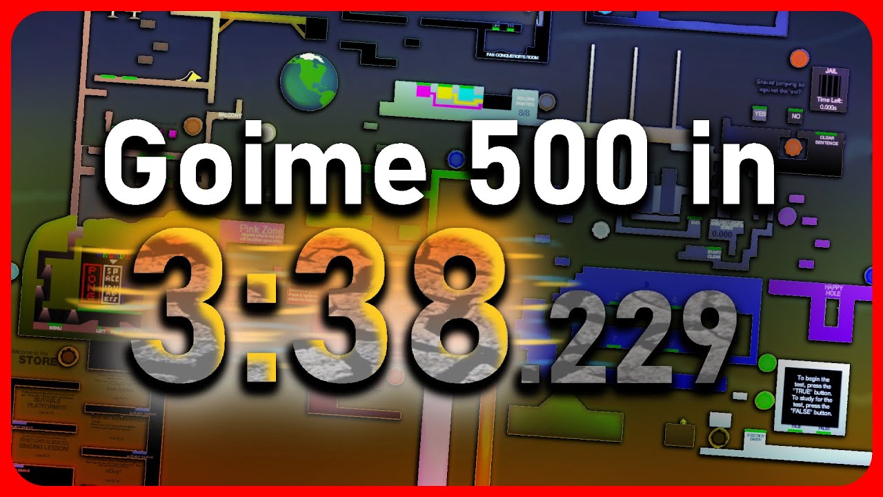 THE ENDGAME. World Record Goime 500 Speedrun in 3:38.229 - YouTube